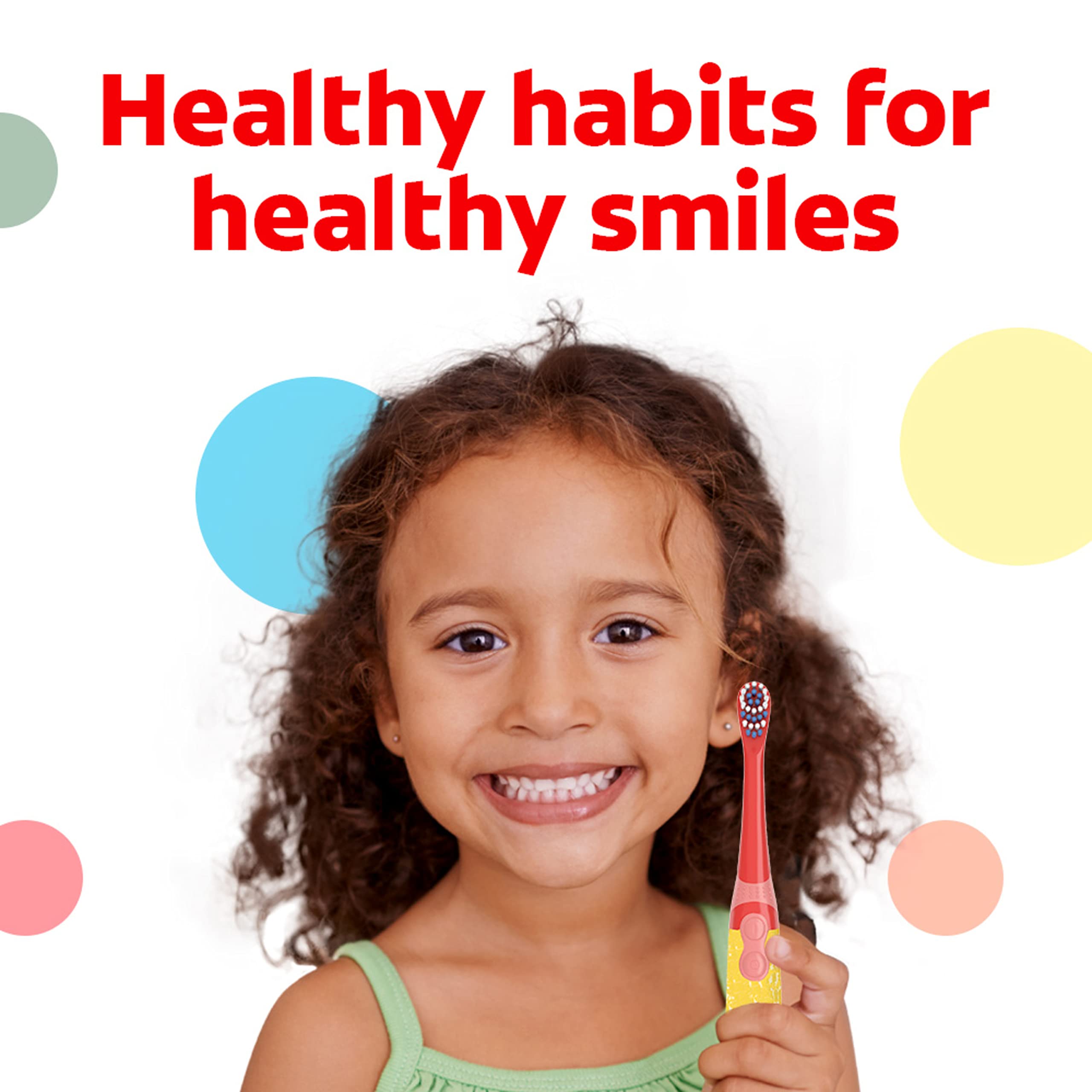 Colgate Kids Battery Powered Toothbrush, Kids Battery Toothbrush with Included AA Battery, Extra Soft Bristles, Flat-Laying Handle to Prevent Rolling, Pokemon Toothbrush, 1 Pack (Style May Vary)