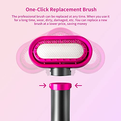 Upgraded Pet Hair Dryer Brush,2 in 1 Pet Grooming Dryer for Small/Medium Dog & Cat,2 Heat Settings & 3 Adjustable Blowing Dryer