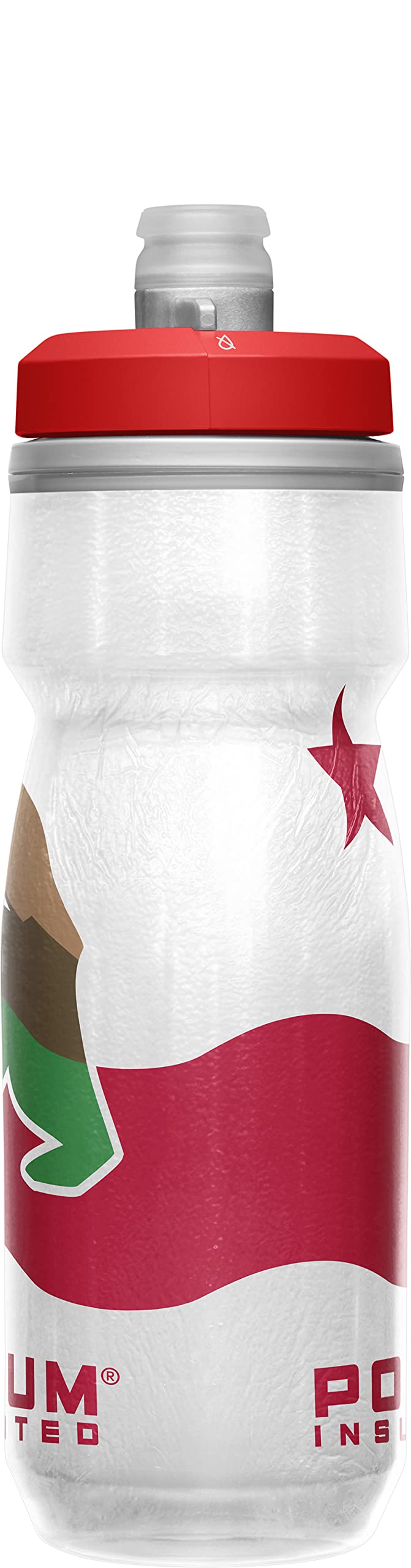 CamelBak Podium Chill Insulated Bike Water Bottle - Easy Squeeze Bottle - Fits Most Bike Cages - 21oz, California