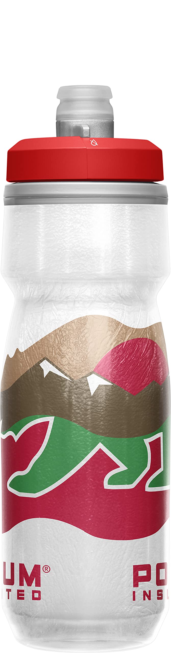 CamelBak Podium Chill Insulated Bike Water Bottle - Easy Squeeze Bottle - Fits Most Bike Cages - 21oz, California
