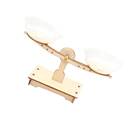 Baluue Wooden Balance Scale Toy Montessori Math Materials Preschool Educational Learning Development Toys for Children Students