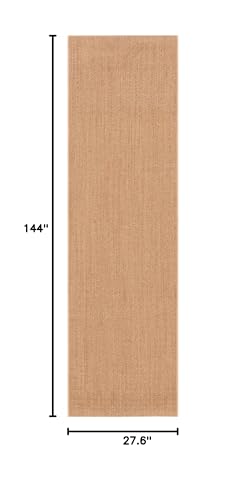 MARTHA STEWART x SAFAVIEH 2'3" x 12' Beige MSR9501B Farmhouse Sisal & Jute Runner Rug