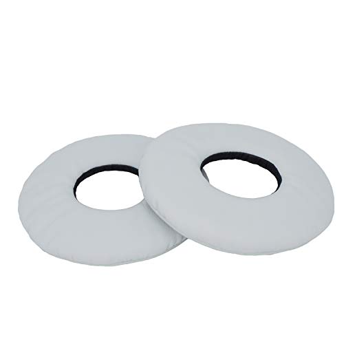 Krone Kalpasmos Replacement Earpads Compatible with Sony MDR-ZX310, Ear Cushion Compatible with Sony MDR-ZX330BT/DR-BT101/WH-CH500 and 70MM Round On-Ear Headphones(List Inside)(White)
