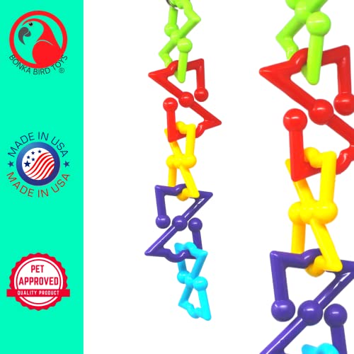 Bonka Bird Toys 3638 Z Link Small Bird Toy Conure Cockatiel Parakeet