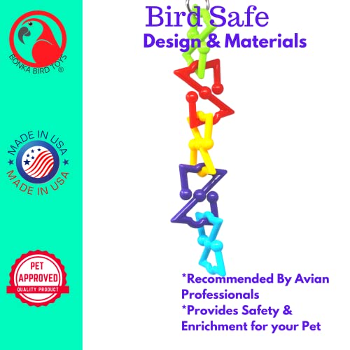 Bonka Bird Toys 3638 Z Link Small Bird Toy Conure Cockatiel Parakeet
