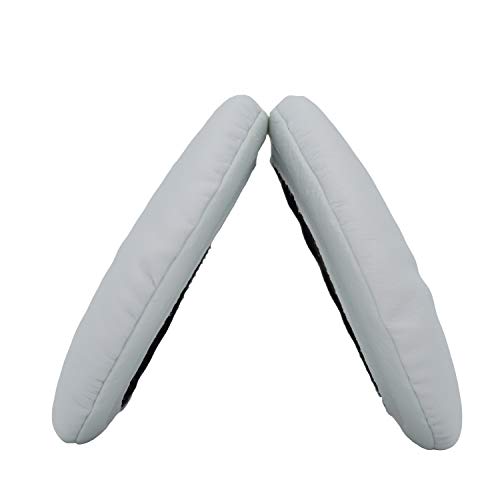 Krone Kalpasmos Replacement Earpads Compatible with Sony MDR-ZX310, Ear Cushion Compatible with Sony MDR-ZX330BT/DR-BT101/WH-CH500 and 70MM Round On-Ear Headphones(List Inside)(White)
