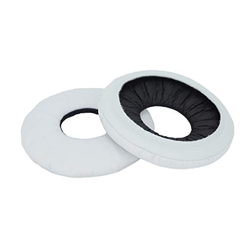 Krone Kalpasmos Replacement Earpads Compatible with Sony MDR-ZX310, Ear Cushion Compatible with Sony MDR-ZX330BT/DR-BT101/WH-CH500 and 70MM Round On-Ear Headphones(List Inside)(White)
