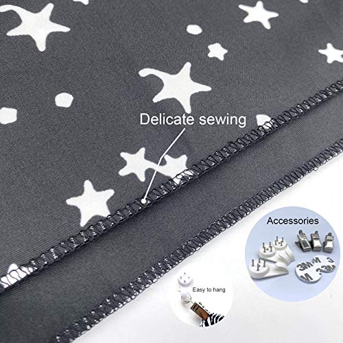 Skull Tapestry Human Skeleton Tapestry Meditation Skeleton Tapestry Black and White Stars Tapestry for Bedroom Living Room-H51.2×W59.1 inches