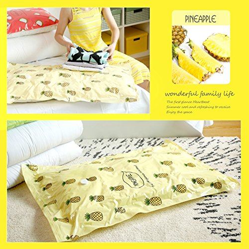 Vacuum Storage Bags - 4 Pack(2 x Large, 2 x Jumbo) Space Saver Bags with Pump