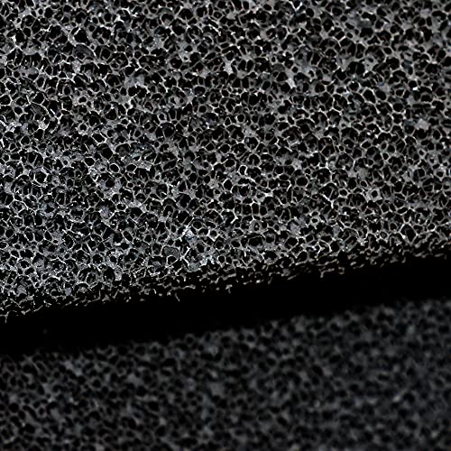 Cut to Fit Activated Carbon Media Pad Pre Filter, Sponge Filter Carbon for Aquarium Fish Tank Pond Reef Canister (36 x 12 x 0.4 inch 1pcs)
