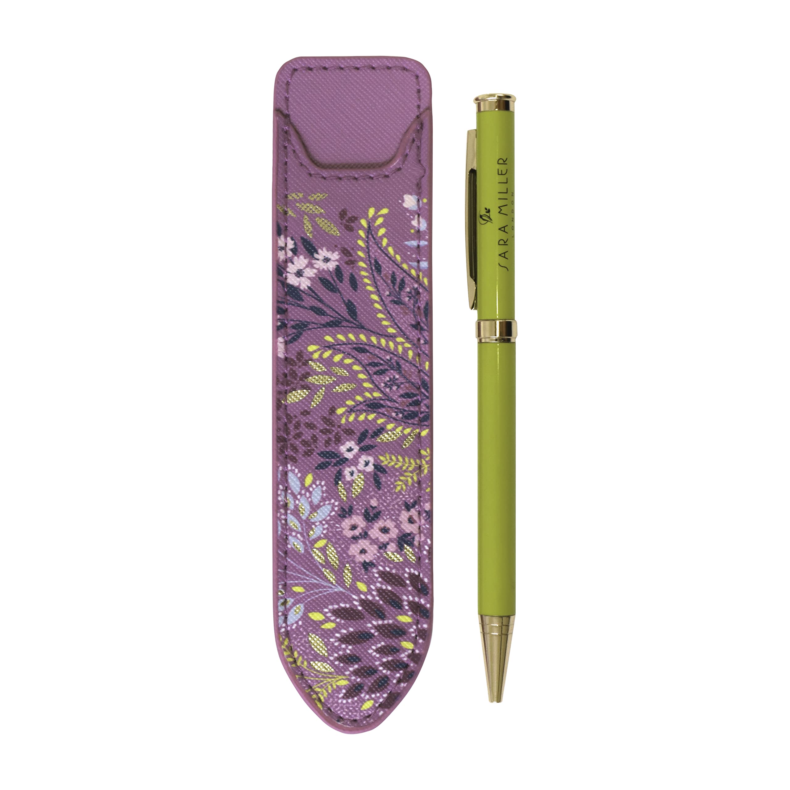 Portico Designs Ballpoint Pen with Pouch Set Sara Miller London Gift Boxed Writing Set, 2-Pieces, Haveli Gardens