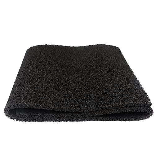 Cut to Fit Activated Carbon Media Pad Pre Filter, Sponge Filter Carbon for Aquarium Fish Tank Pond Reef Canister (36 x 12 x 0.4 inch 1pcs)