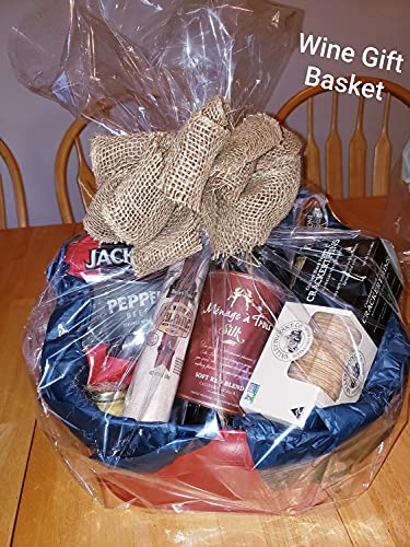 Holvyt Extra Large Clear Shrink Wrap Basket Bags, 20 Pack 20"x 28" Cellophane Wrap Plastic Package for Baskets and Gifts Shrink Packaging Project Bags