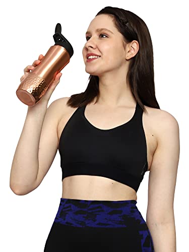 Pure Copper Water Bottle with Sipper, 900 Ml Capacity (30.4 US Fl Ounce) For Ayurveda Health Benefits