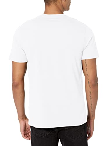 True Religion Men's Ss Two Tone Buddha Tee, Optic White