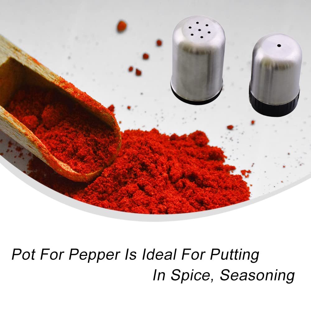 QUANXILXU Salt and Pepper Shakers 2 Pcs Salt and Pepper Pots Portable Multifunction Pepper Dispensers for Sugar Salt and Other Spices
