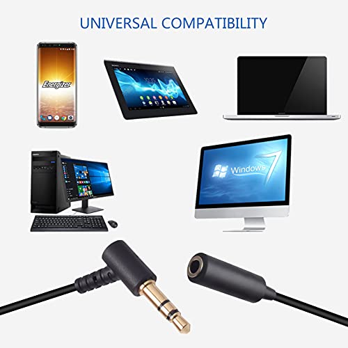 Koffmon 3.5mm Stereo Jack Headphone Cord Male to Female Auxiliary Extension Cable Compatible with Bose OE2 AE2 QC2 QC3 QC15 QC25 QC35 Headphones(4ft)