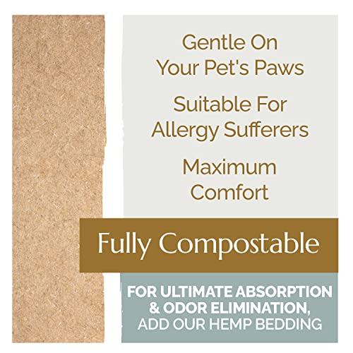 ChanvraPet All Purpose Hemp Pet Mats, Made of 100% Naturally Grown Hemp, No Chemicals Added, Reptile & Chicken Nesting Pads, Great for Terrariums, Small Tanks, and Cages