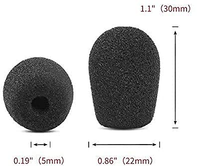 Ear Cushion Ear Pads mic Cover Foam Microphone Compatible with BlueParrott B450-XT B550 XT Noise Canceling Bluetooth Headset (Set)