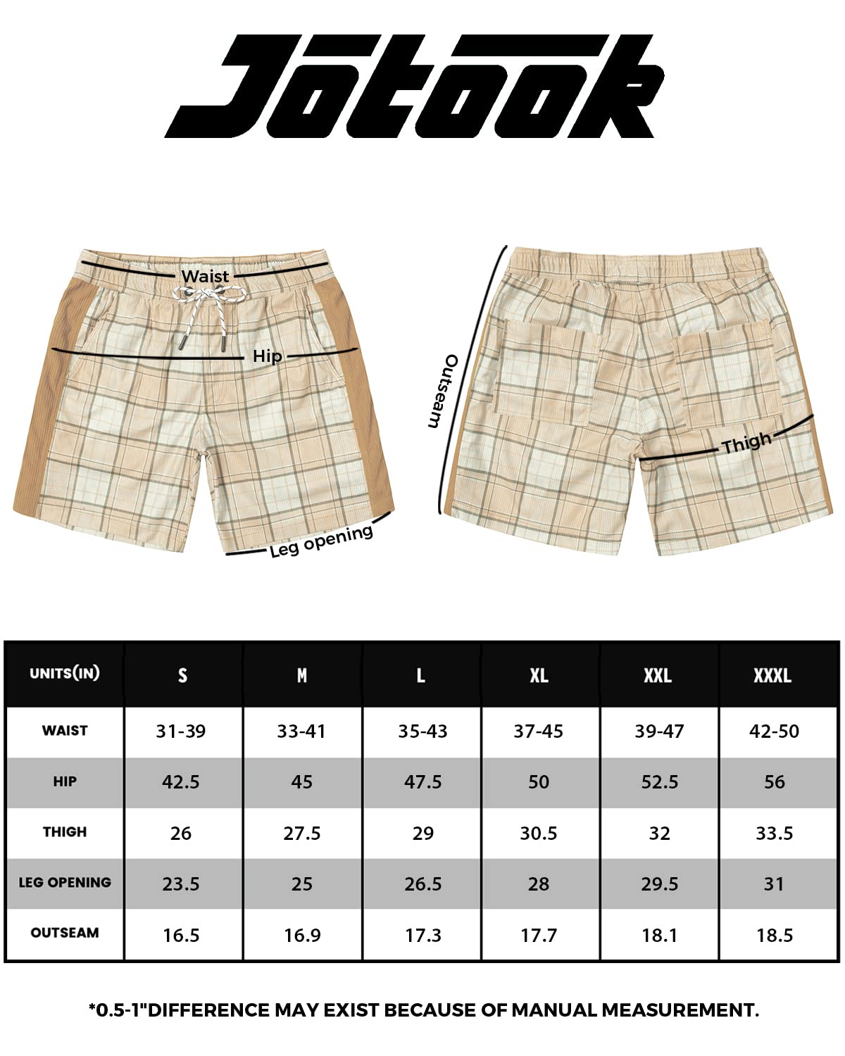 JOTOOK Men's Casual Drawstring Corduroy Shorts Elastic Waist Summer Shorts with Pocket Printed Shorts Medium Grey White Stripe