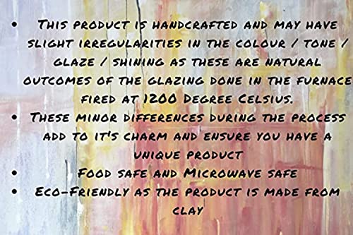 Amoorcart Ceramic Jars and Containers with Lid for Kitchen - Hand painted - Pack of 1-17cm height - (NON AIRTIGHT) - Red Green Floral