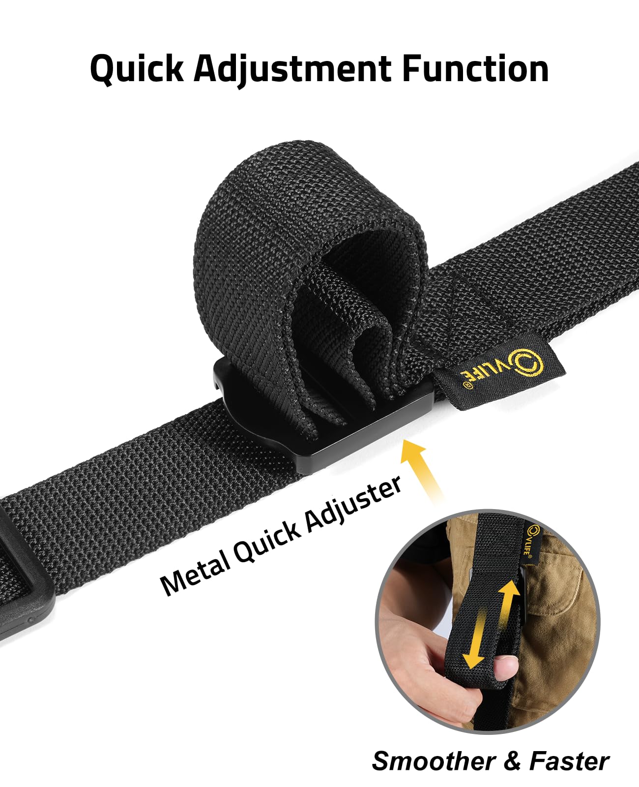 CVLIFE Two Point Sling Upgrade Wide Pad for Enhanced Comfort Removable Shoulder Strap Design Quick Length Adjustment Gun Sling Features 1.25" Wide Tube Webbing and Fast Loop Rifle Sling for Outdoor