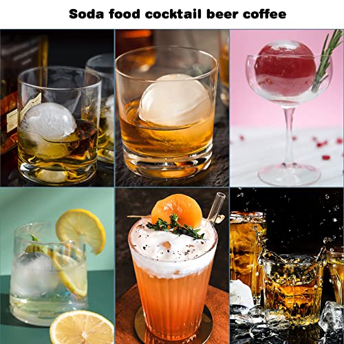 ITWIST Large Ice Ball Maker Mold, Round Ice Cube Tray with Tongs Easy Release, 16x2.5in Sphere Ice Trays for Freezer, Round Ice Molds for Whiskey, Bourbon, Cocktails & Drinks