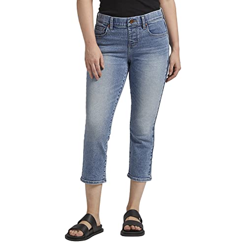 JAG Jeans Women's Maya Pull-On Capri Jean, Del Mar
