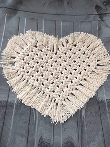 Macrame Wall Hanging Shelf, Boho Indoor Woven Plant Shelf for Wall Decor. Handmade Natural Cotton Macrame Wall Shelf for Plants. Indoor Plant Hanger