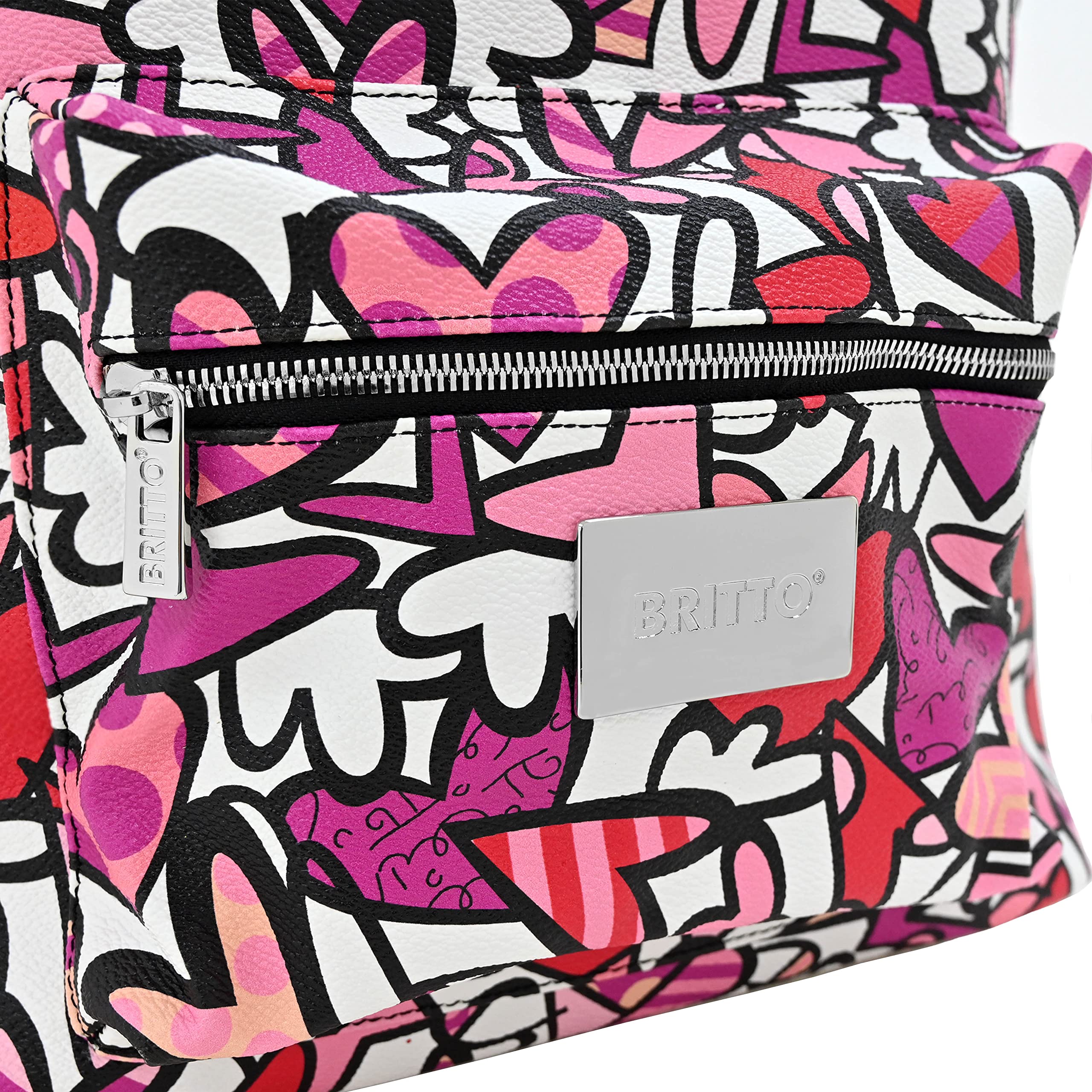 BRITTO Romero Vegan Leather Large Backpack, Alive