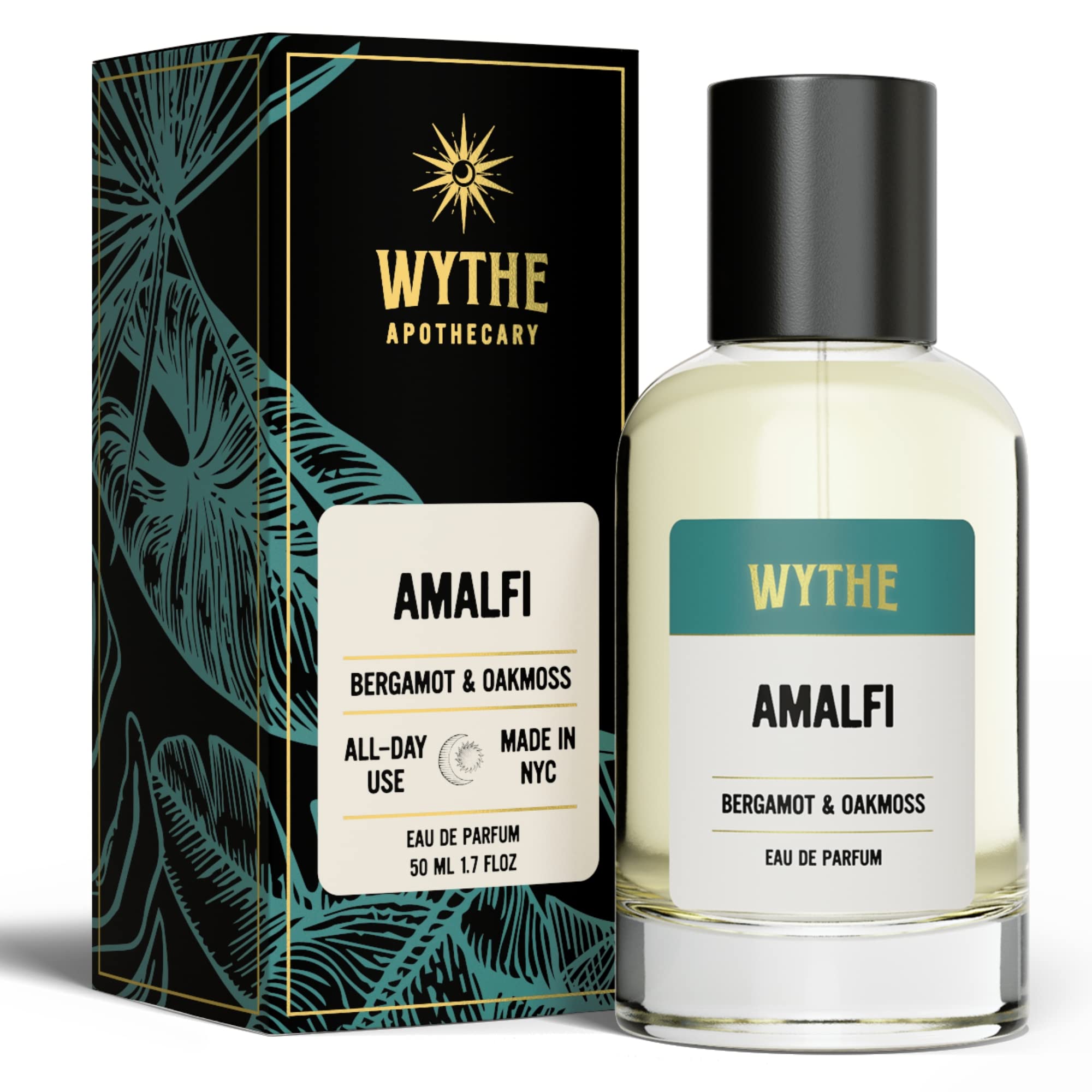 Wythe Inspired by Creed Aventus for Men 1.7oz - Long Lasting All Day Cologne - Made in USA with Clean Ingredients Italian Bergamot & Oakmoss - Fresh, Citrusy, and Modern Fragrance