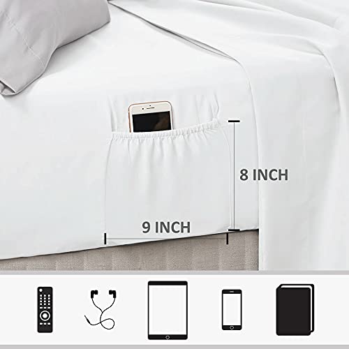 Comfort Spaces Bed in A Bag - Trendy Casual Design Cozy Comforter with Complete Sheet Set with Side Pocket, All Season Cover, Matching Shams, Queen, Nina, Leaf Yellow/Grey 9 Piece
