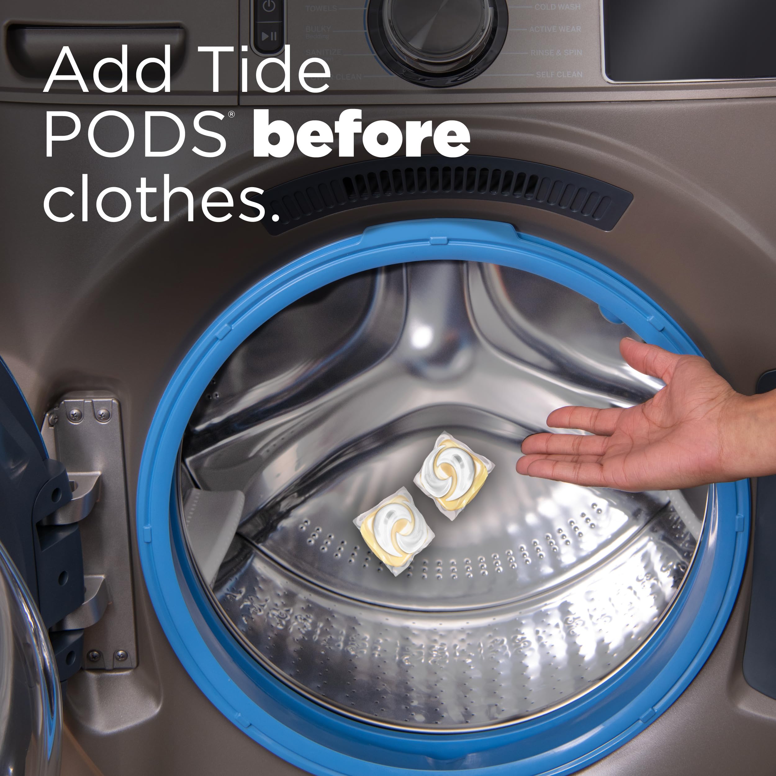 Tide PODS Free & Gentle Liquid Laundry Detergent Pacs, 76 count