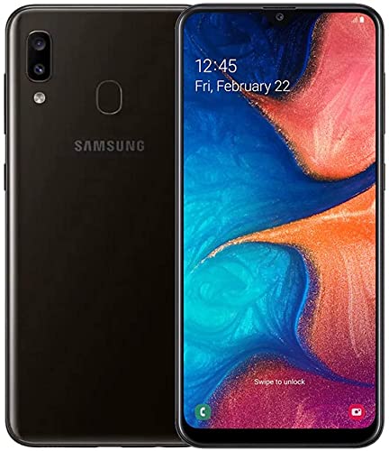 Samsung Galaxy A20 (32GB, 3GB) 6.4" Super AMOLED, 4000mAh Battery, 4G LTE GSM (US + Global) T-Mobile Unlocked (AT&T, Metro, Straight Talk) A205U US Model (64GB SD Bundle, Black)