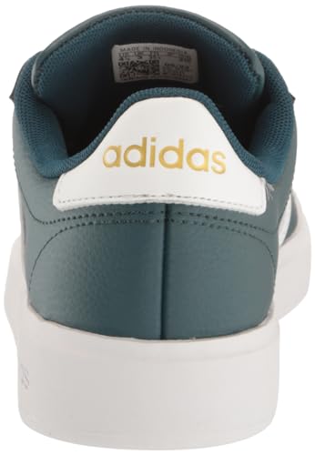 adidas Women's Grand Court Cloudfoam Lifestyle Comfort Sneaker, Arctic Night/White/Gold Metallic, 10