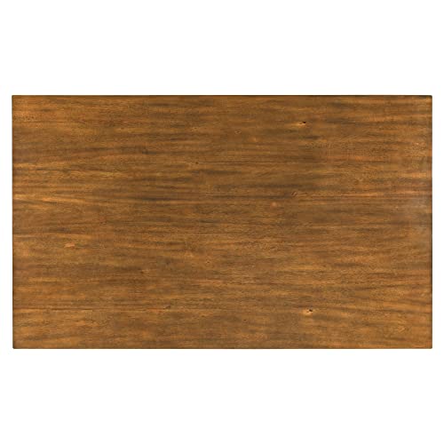 XD Designs Wooden Rectangular Dining Table Set, 6-Piece Kitchen Dining Table Set with 4 Upholstered Chairs and 1 Bench (Brown-6pcs)