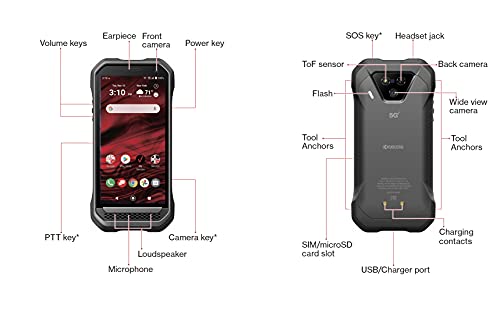 Kyocera DuraForce Ultra 5G UW E7110 | Ultra Rugged 5G Smartphone for Use on The Verizon Wideband Network