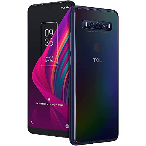 TCL 10SE 4G LTE Volte 128GB Factory Unlocked GSM Triple Camera 48MP OctaCore Worldwide (NO CDMA VERIZON/Boost) (Polar Night, 128GB+4Gb RAM)
