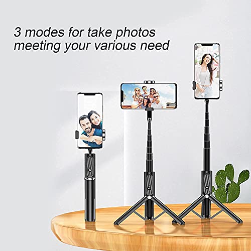 Ailun Selfie Stick Tripod,Extendable Aluminum,3 in 1,Bluetooth Wireless Remote and 360 Rotation Stand for iPhone 14/13/12/11/11 Pro/XS Max/XS/XR/X/8/7,and More Smartphones