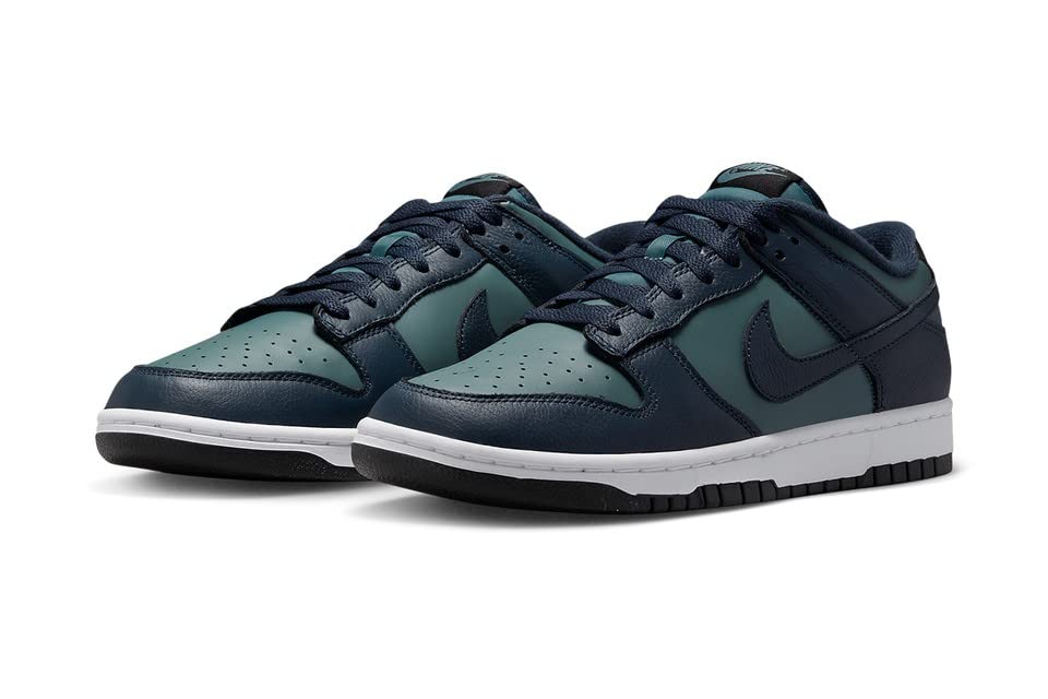 Nike Women's W Dunk Low Basketball Shoes, Navy Armory Mineral Slate, 9 Men