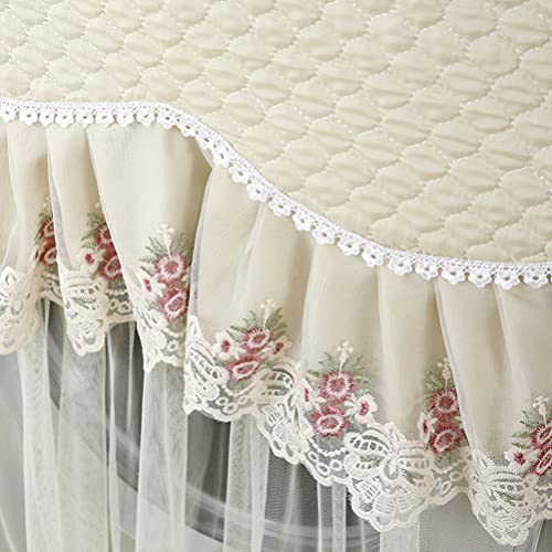 Vosarea Front Door Decor Sunproof Washing Machine Cover 60x60x87cm Automatic Washer Protectors Delicate Washing Machine Cover (Beige) Laundry Machine Cover Replacement Home Decoration