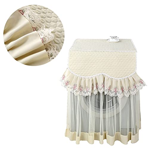 Vosarea Front Door Decor Sunproof Washing Machine Cover 60x60x87cm Automatic Washer Protectors Delicate Washing Machine Cover (Beige) Laundry Machine Cover Replacement Home Decoration