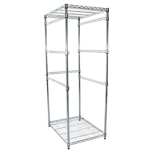 SafeRacks 5 Tier Steel Storage Bin Rack, Zinc Plated, NSF Certified, 31âł x 23âł x 72âł