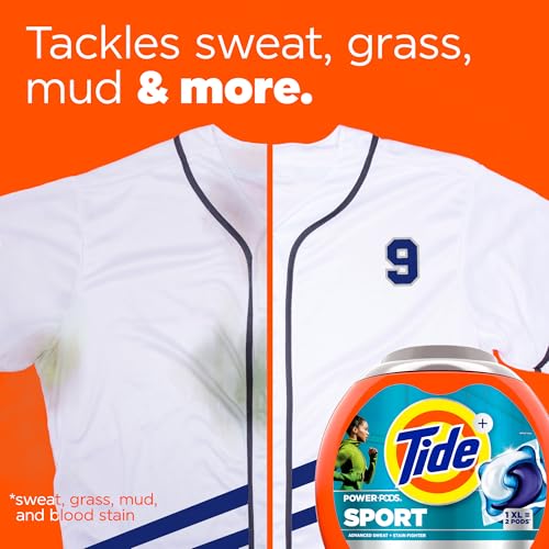 Tide Power Pods Laundry Detergent Pacs with Febreze Sport, 45 Count, Febreze Freshness with Sport Odor Defense
