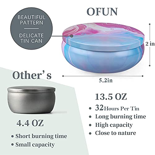 Large Citronella Candle Outdoor, Soy Wax Scented Candle Set 3 Wick | Aromatherapy Candle Bulk for Home Patio Yard Garden Camping BBQ