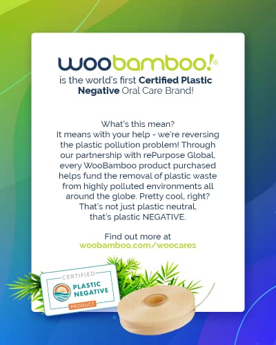 WooBamboo! Biodegradable Silk Dental Floss: 4-Pack Bundle