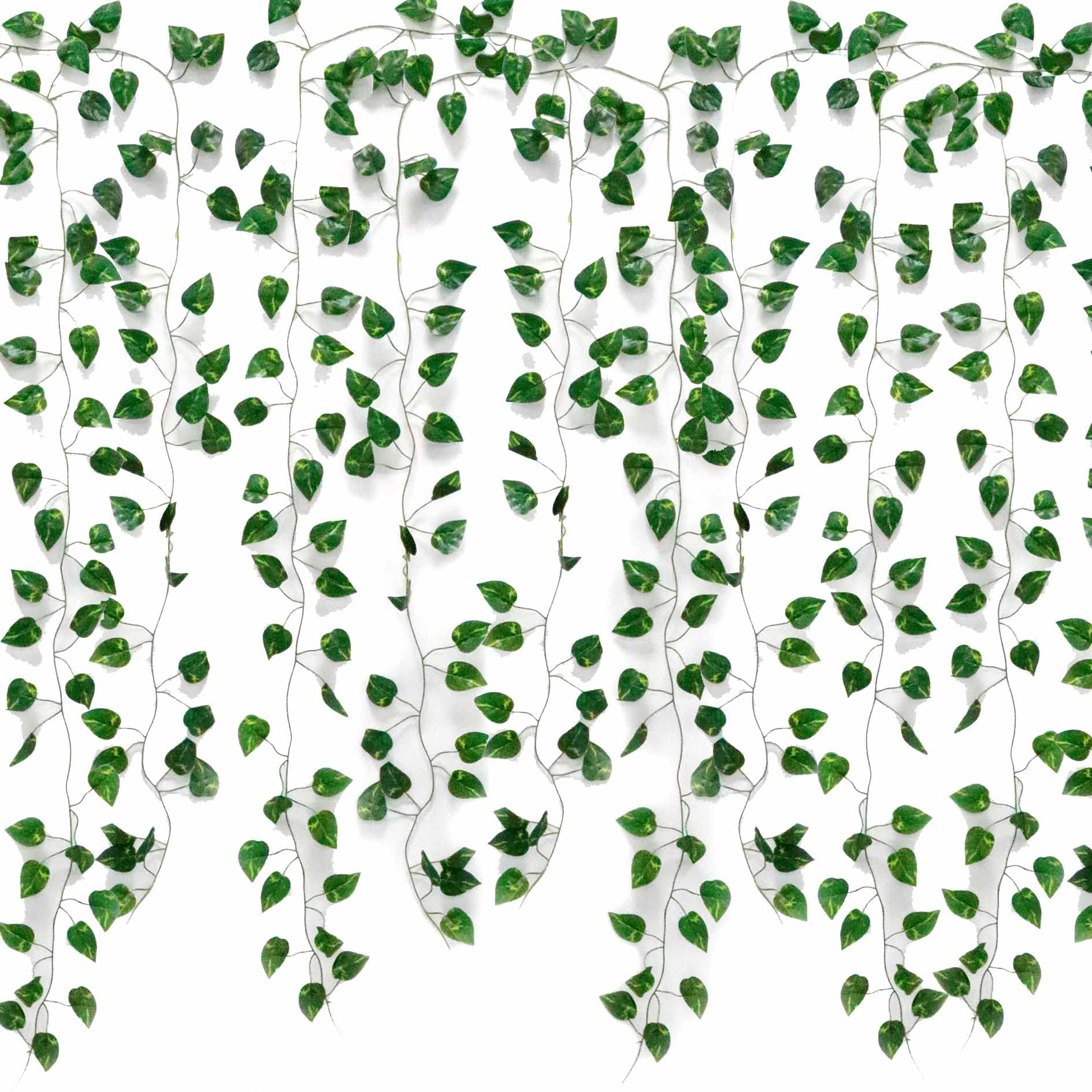 Tighall 12PCS 79 Feet Artificial Vines Plants Faux Greenery Decor Fake Hanging Plant Garland for Bedroom Wall Indoor Outdoor Decoration