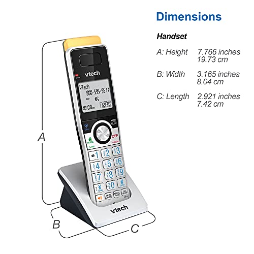 VTech IS8121-3 Super Long Range up to 2300 Feet DECT 6.0 Bluetooth 3 Handset Cordless Phone for Home with Answering Machine, Call Blocking, Connect to Cell, Intercom and Expandable to 5 Handsets