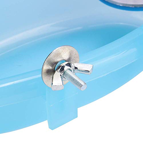 Hztyyier Bird Bath with Mirror, Portable Bird Bath Bird Bathroom for Pet Parrots Bird Cage Hanging Bath Accessories