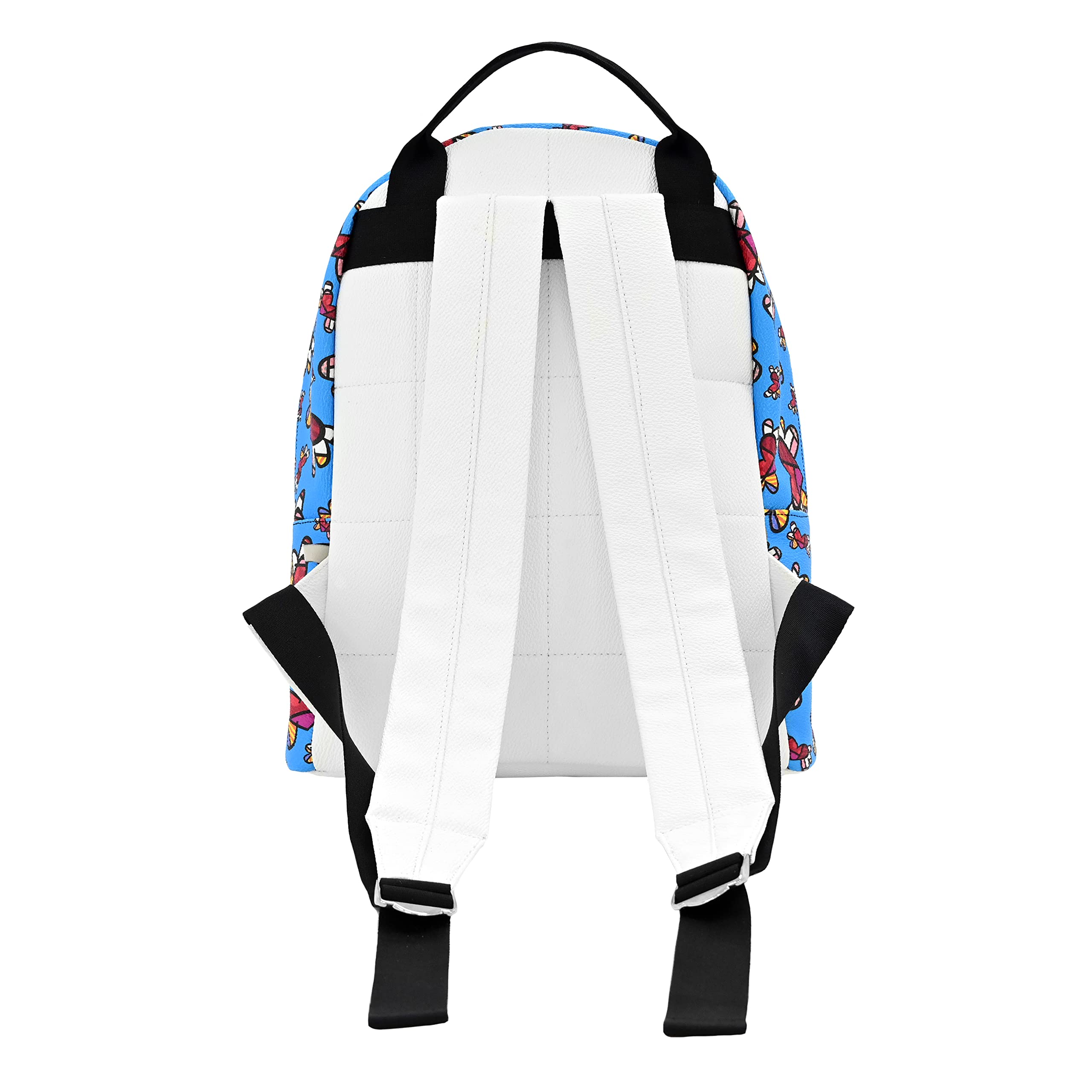 BRITTO Romero Vegan Leather Small Backpack, Flying Hearts